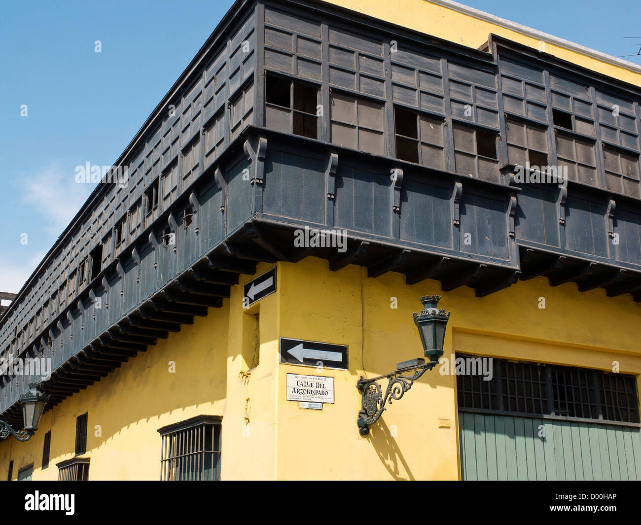 Peru. Lima city. House of the "Oidor Stock Photo - Alamy