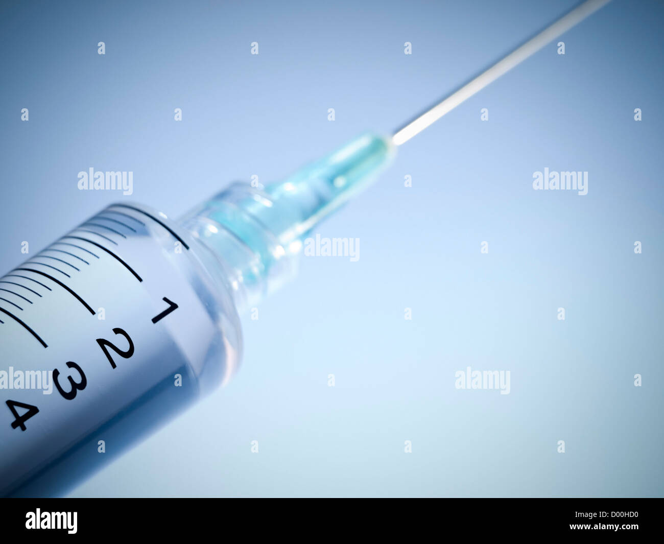 Close up of a syringe. Focus on numbers Stock Photo - Alamy