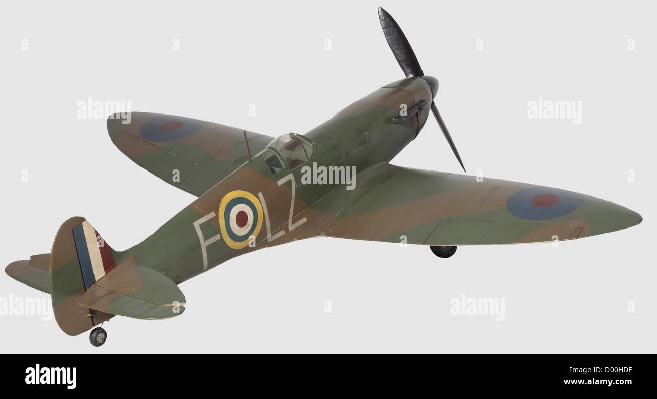 A flying scale model of battle of britain period hi-res stock ...