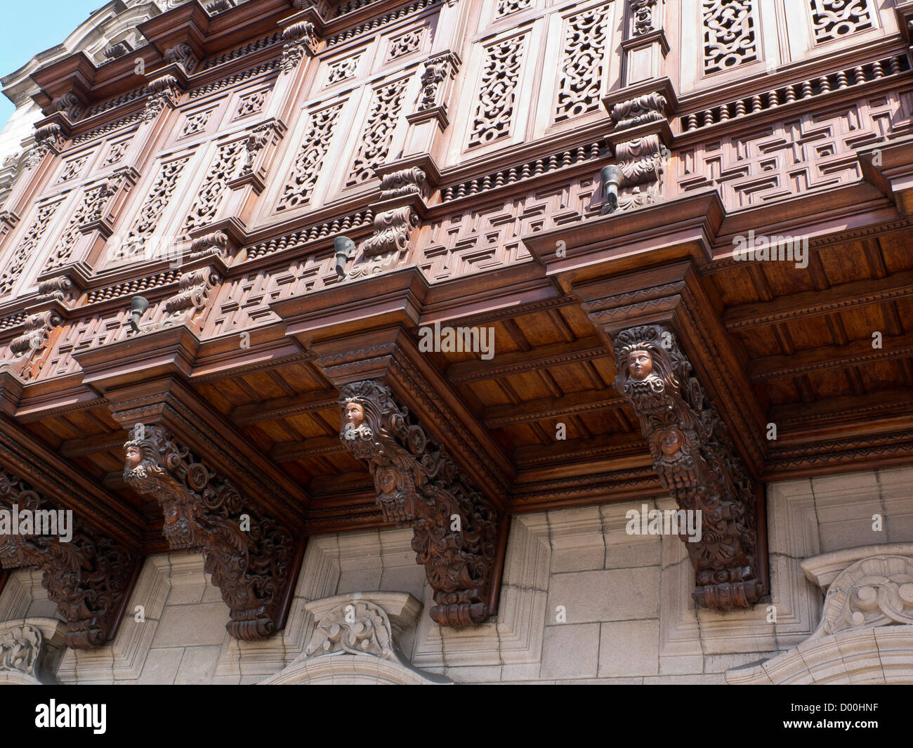 Peru. Lima city. Archbishop Palace Stock Photo - Alamy