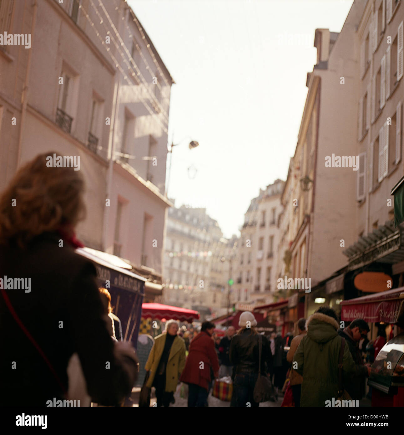 Walking down a Parisian street in early Autumn Stock Photo - Alamy