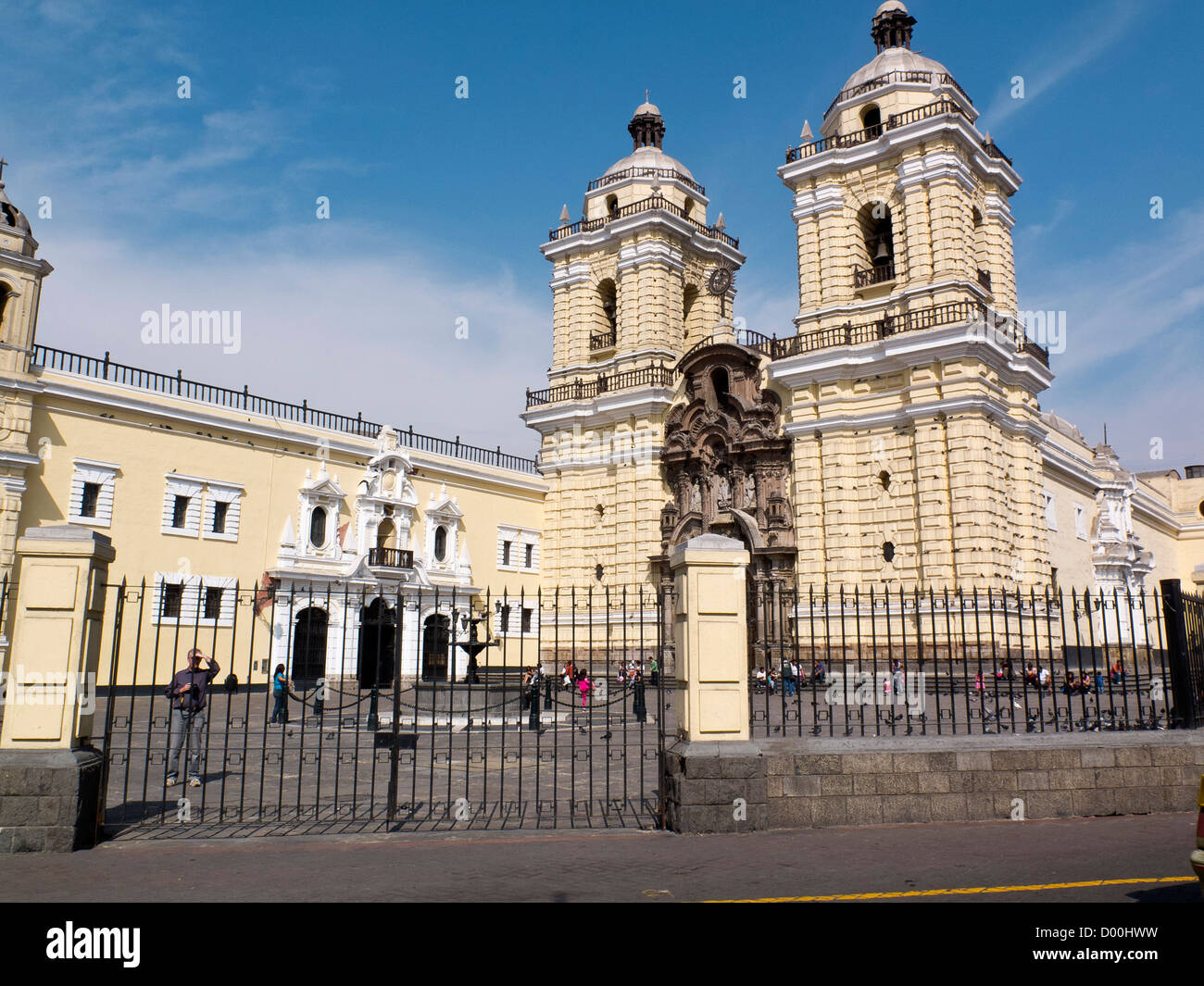 Peru. Lima city. Church and Convent of San Francisco Stock Photo - Alamy