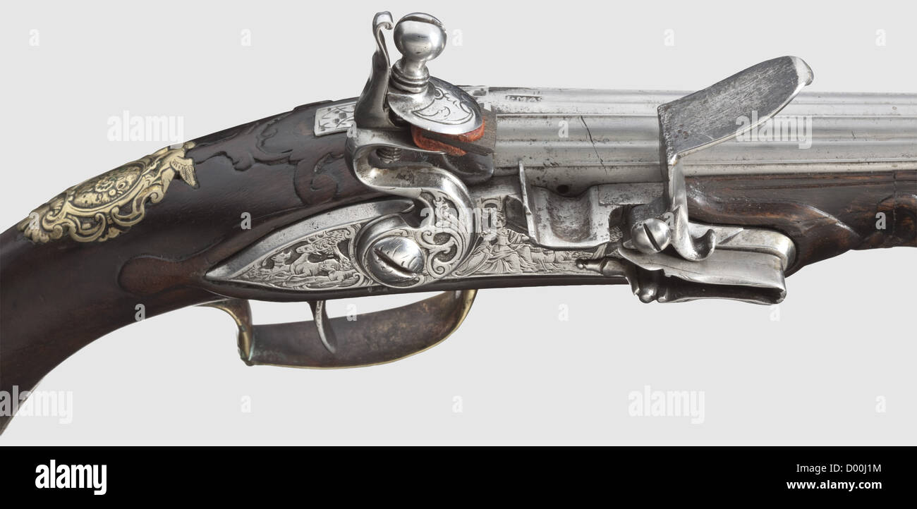 A flintlock pistol with brass barrel hi-res stock photography and ...