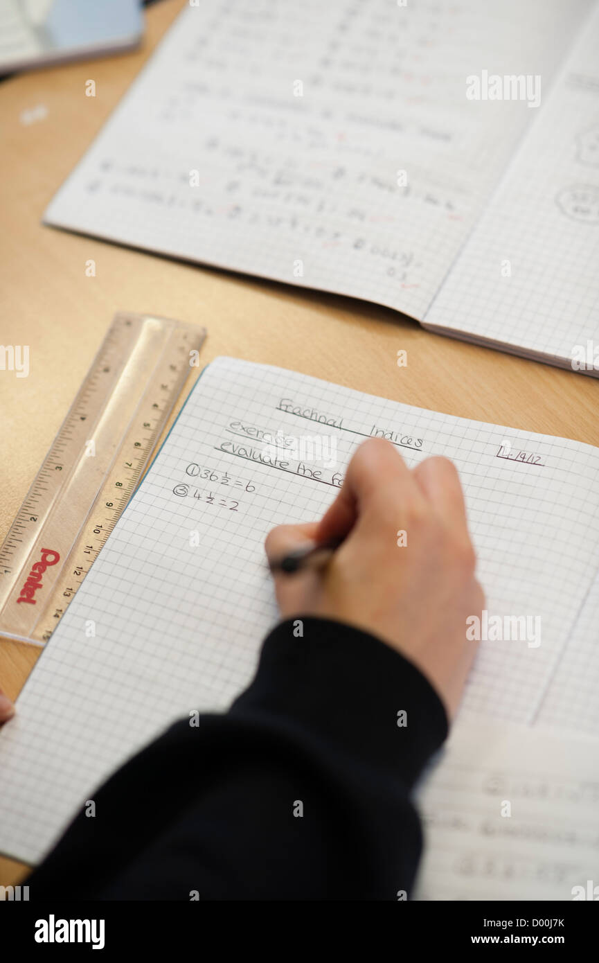 Math Class Secondary Uk High Resolution Stock Photography and Images ...