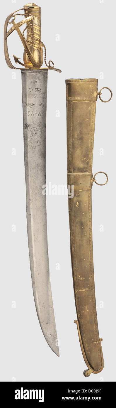 A sabre of a high ranking naval officer,of the Ancien Régime,circa 1760 ...