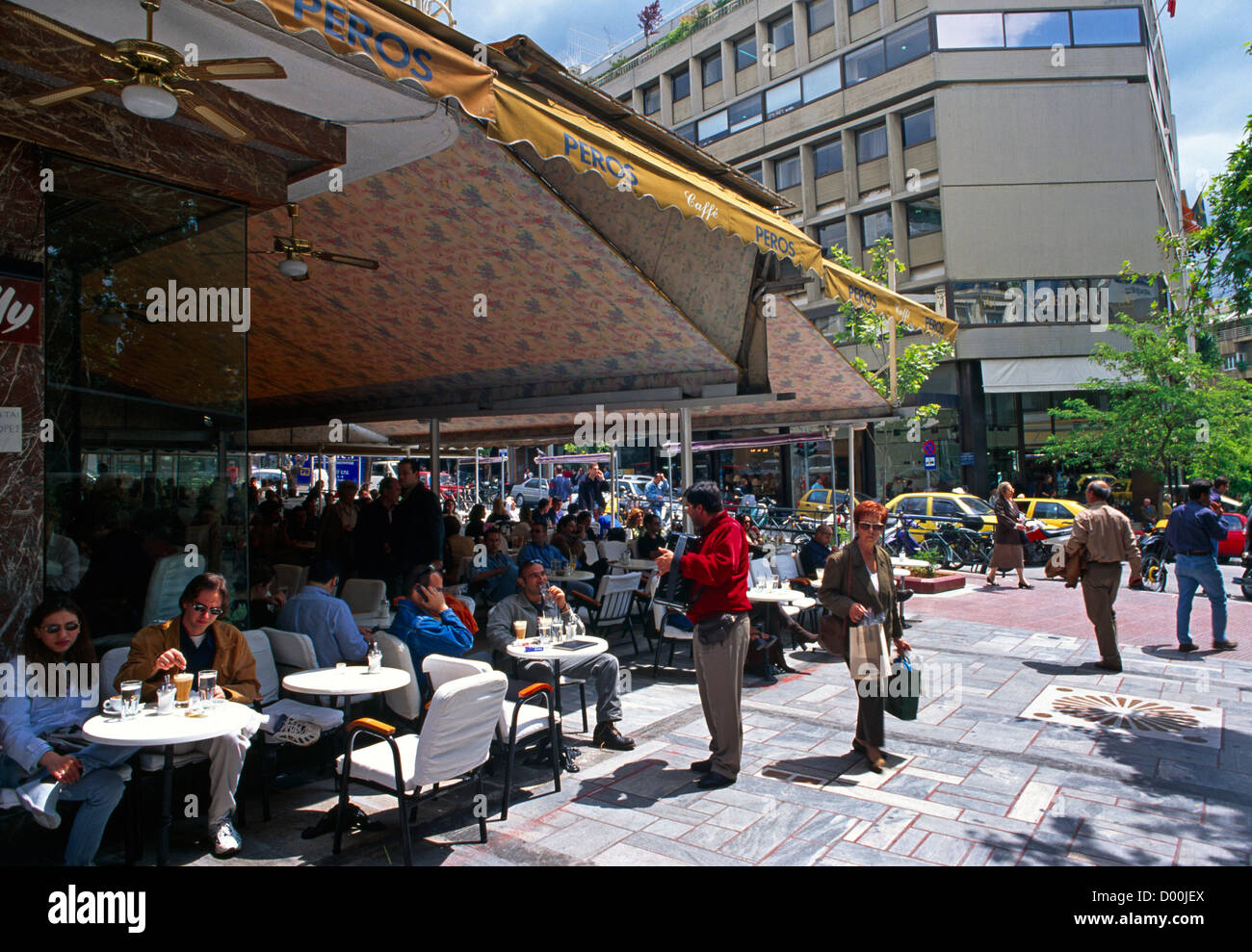 Athens Greece Kolonaki Square Young People Outside Cafe Stock Photo - Alamy