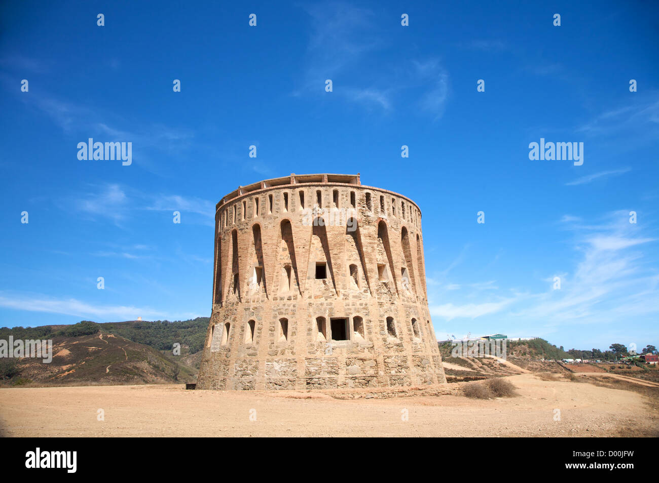 ancient watchtower next to ceuta town in africa Stock Photo - Alamy