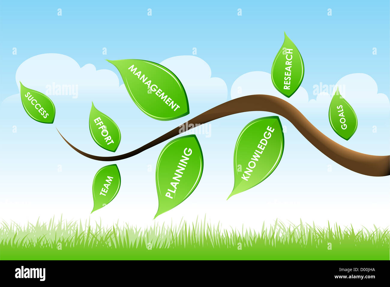 illustration of business tree Stock Photo - Alamy