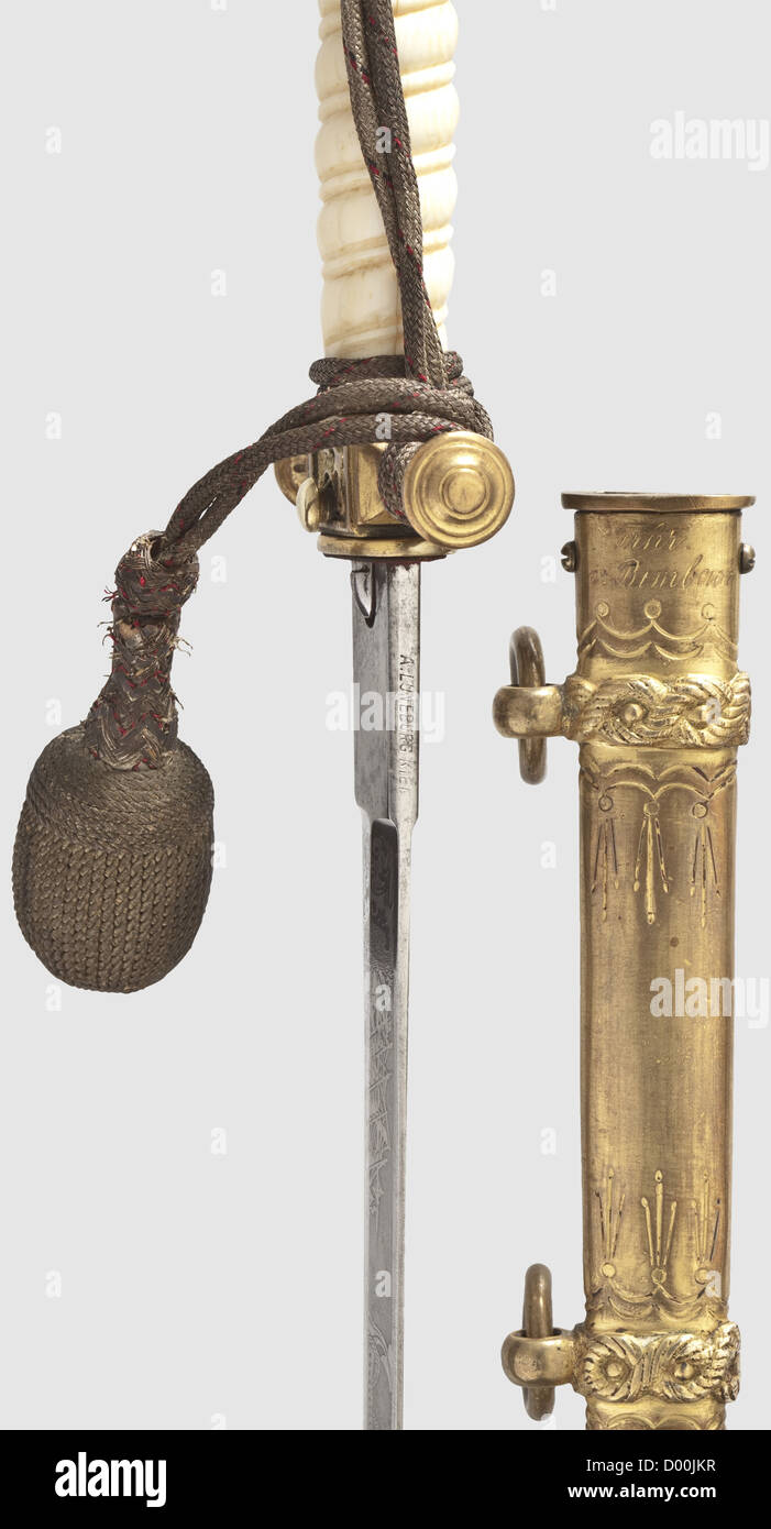 A 1890/1901 model for officers of the Imperial Navy,with ivory grip and ...