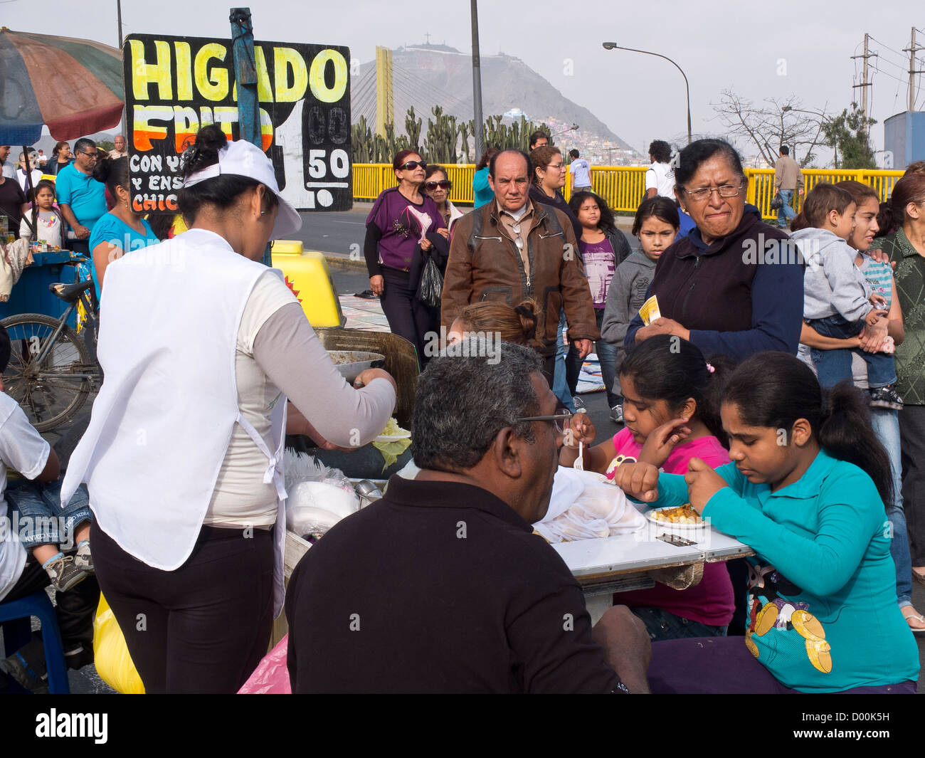 Peru. Lima city. Street food Stock Photo - Alamy