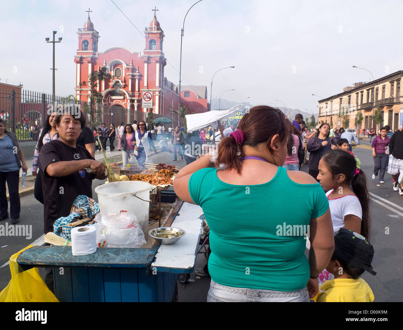 Peru. Lima city. Street food Stock Photo - Alamy