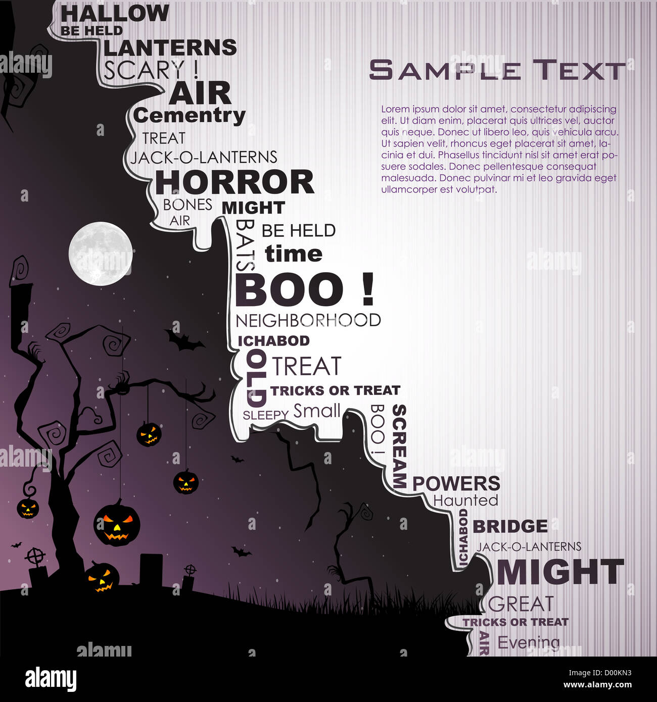 Halloween card castle jack hi-res stock photography and images - Alamy