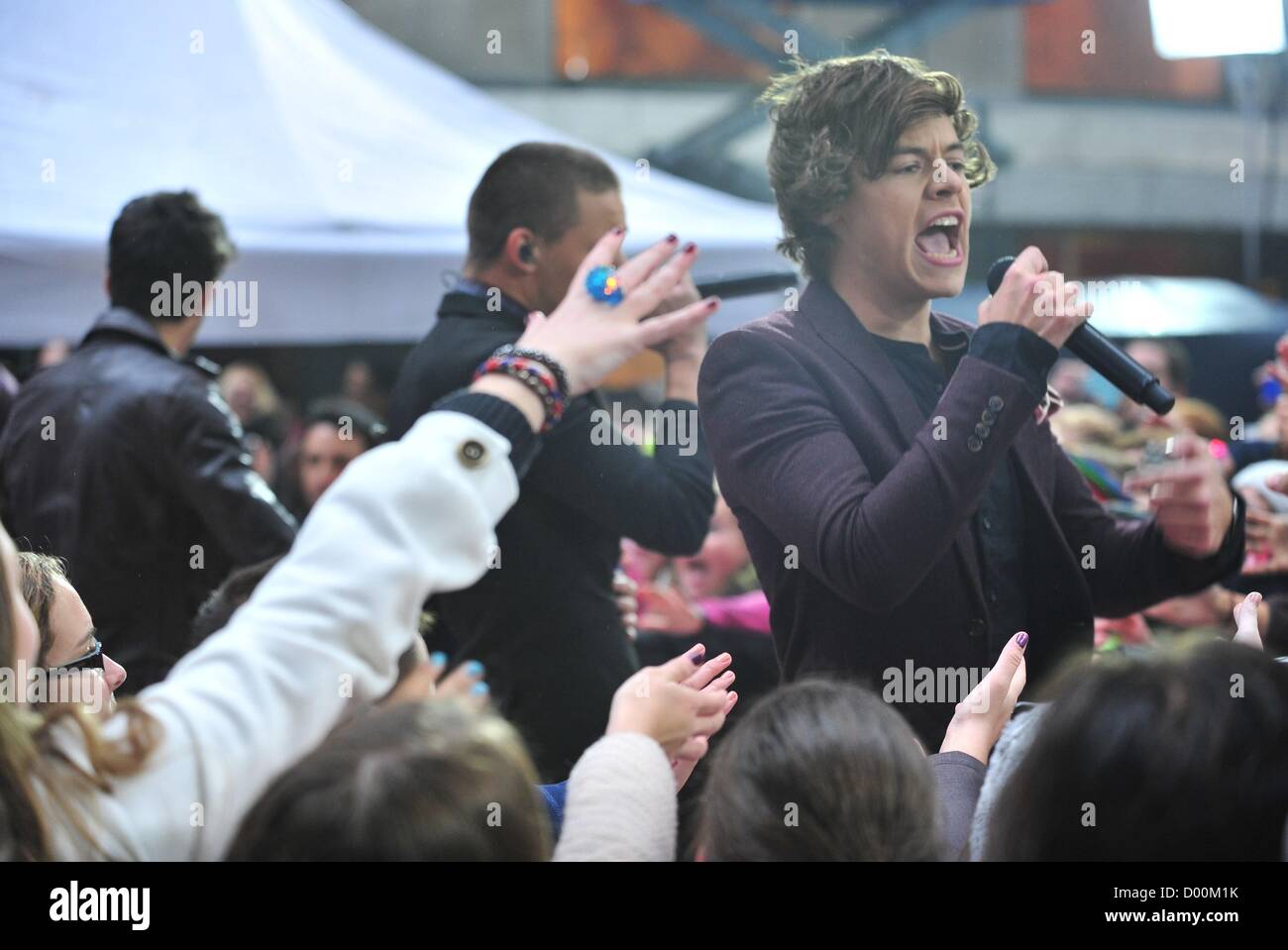 New York, USA. 13th November 2012. Harry Styles on stage for NBC Today ...