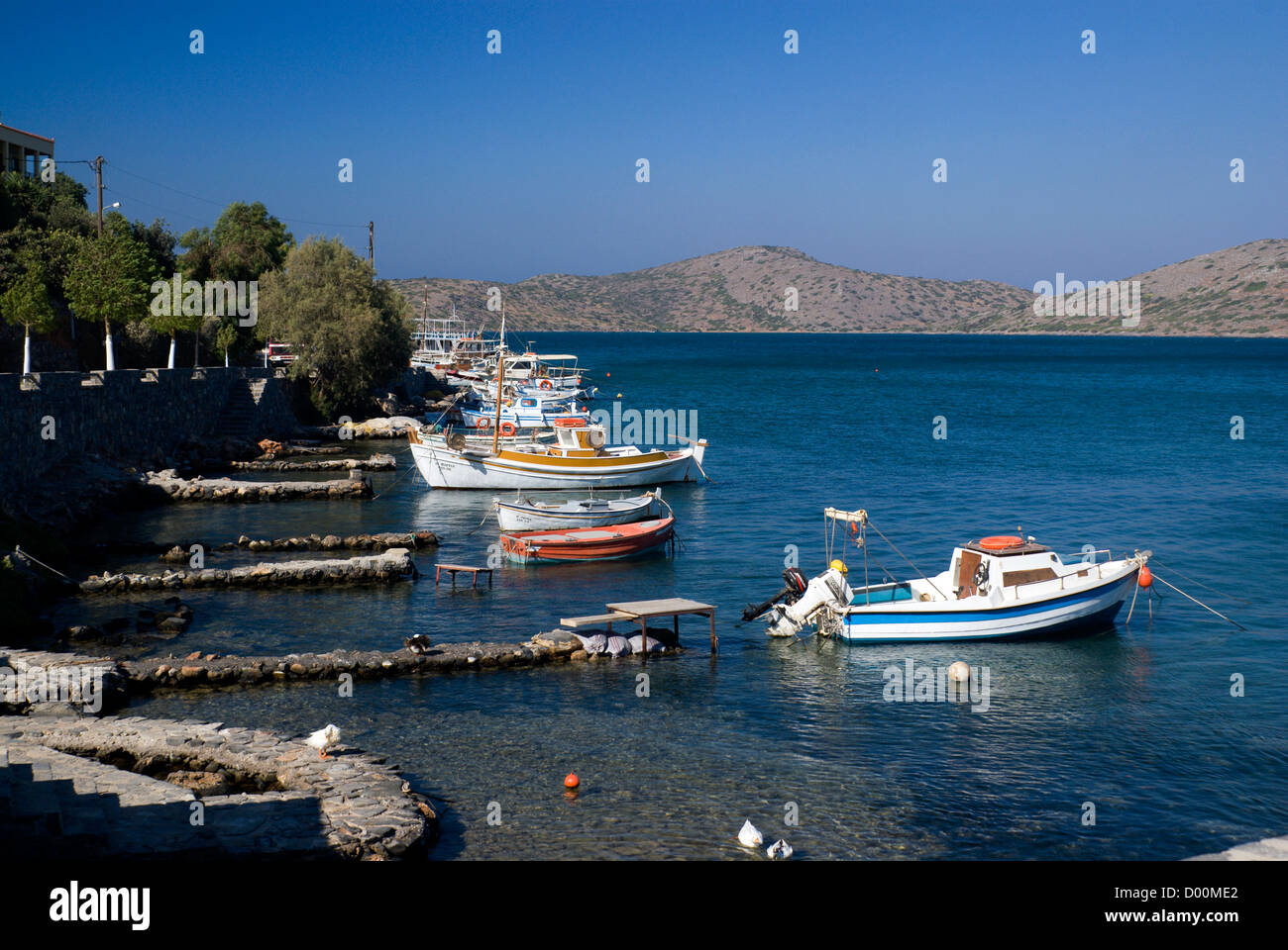 Fishing boats sea kolokitha peninsula hi-res stock photography and ...