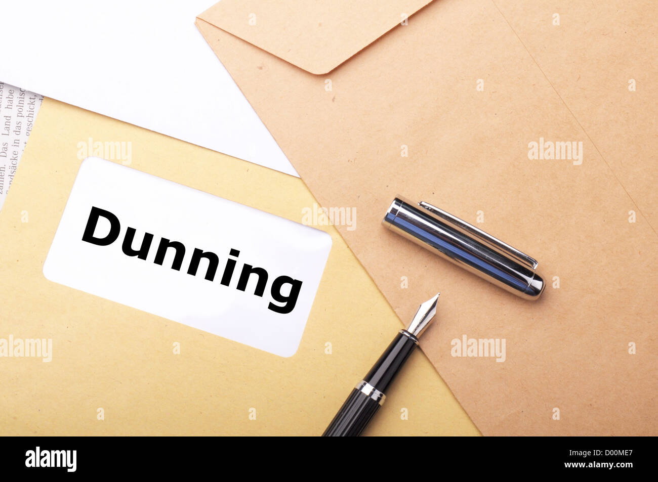 Dunning letter hi-res stock photography and images - Alamy