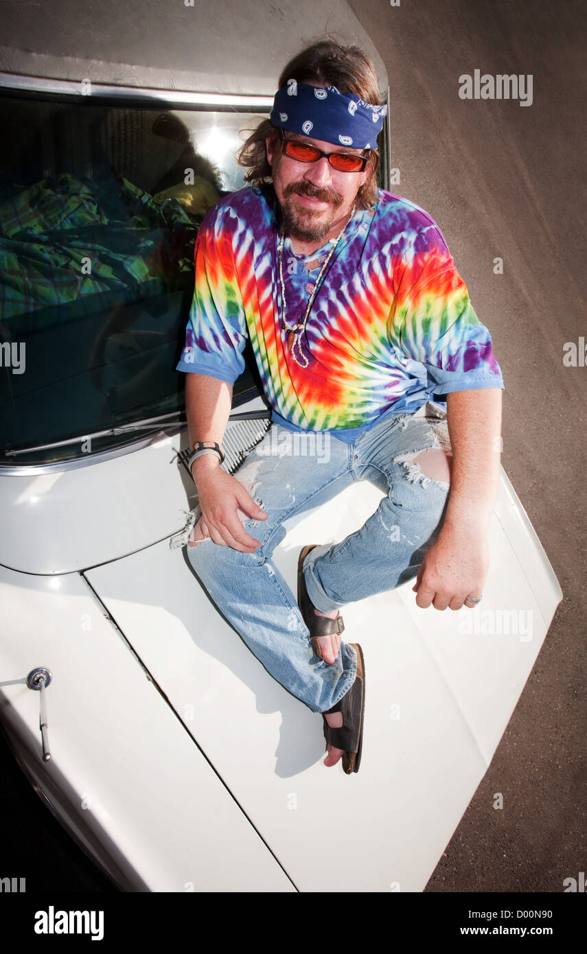 Old hippie hi-res stock photography and images - Alamy