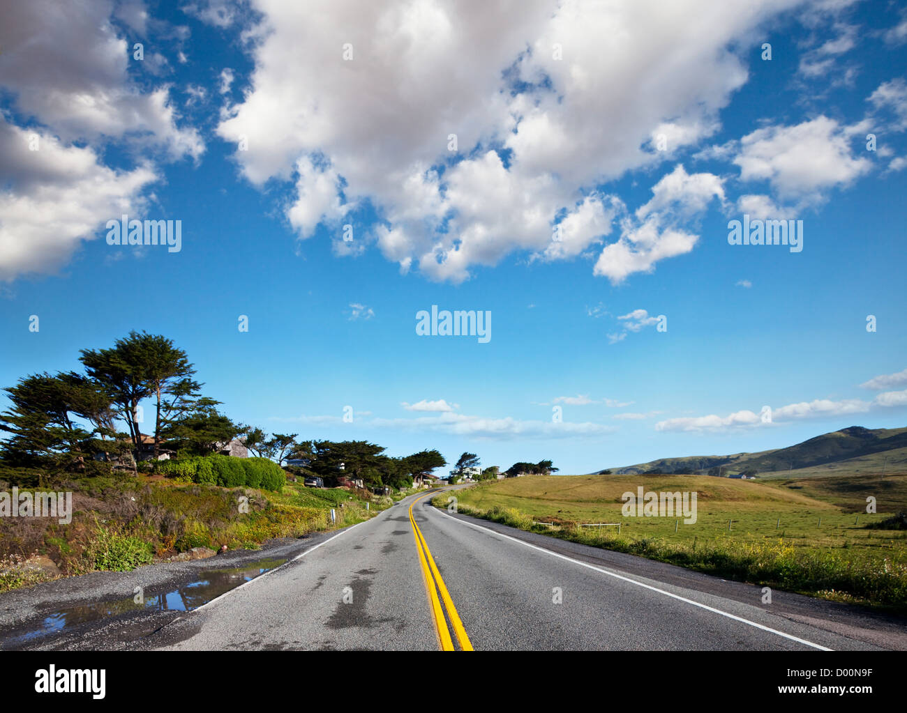Road in blue Stock Photo - Alamy