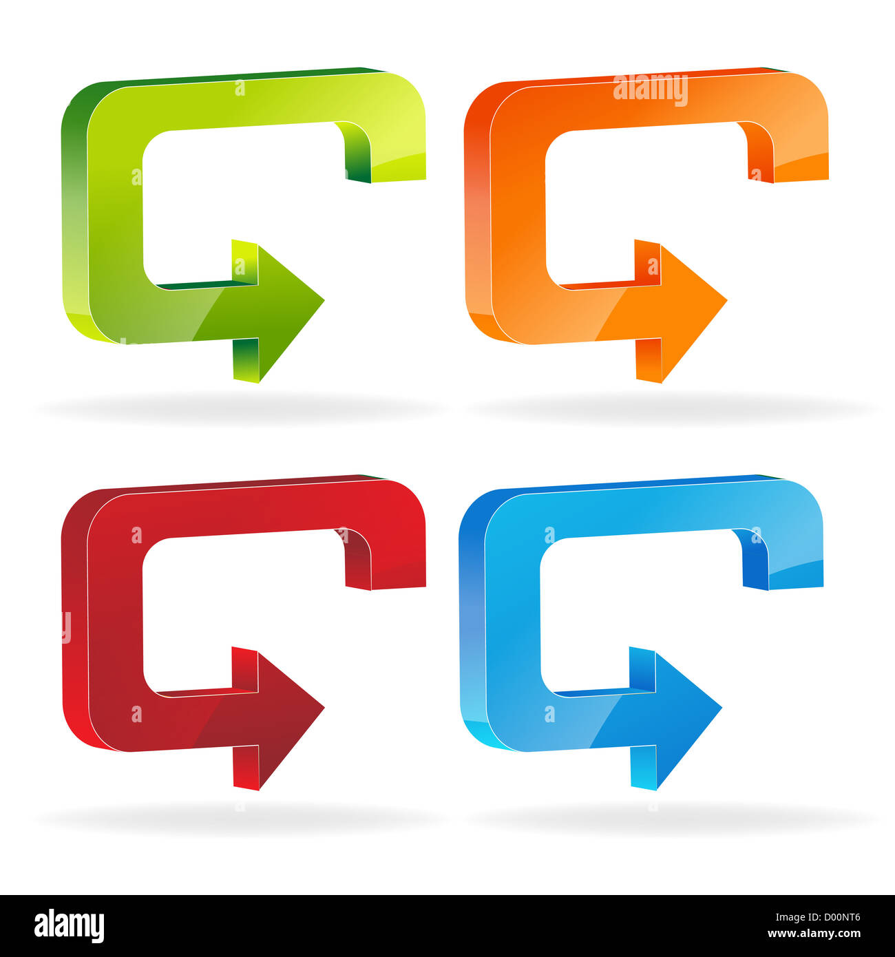 illustration of sign of arrow on white background Stock Photo - Alamy