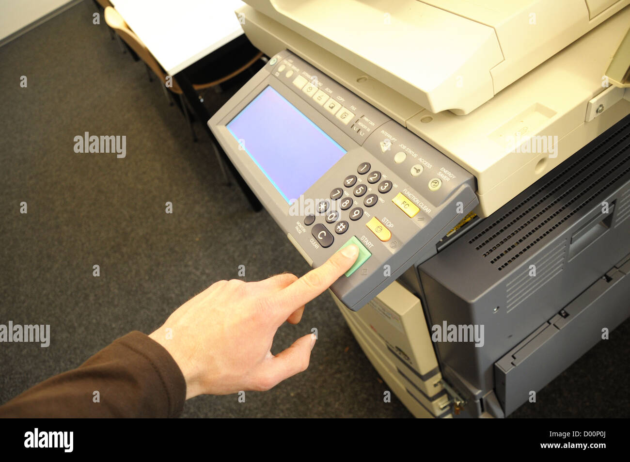 copy machine or center showing office work concept Stock Photo - Alamy