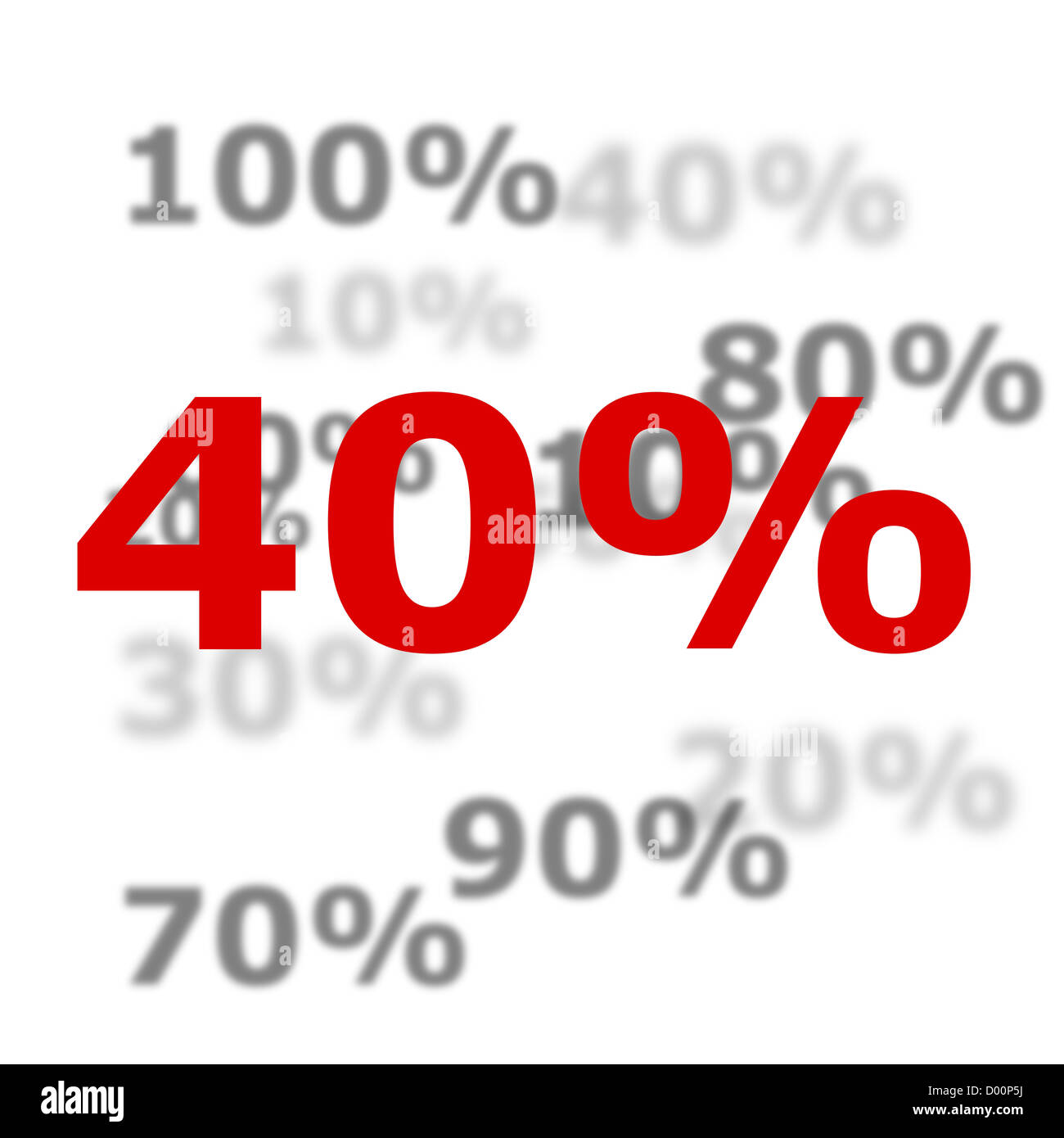 Number 40 Cut Out Stock Images & Pictures - Alamy