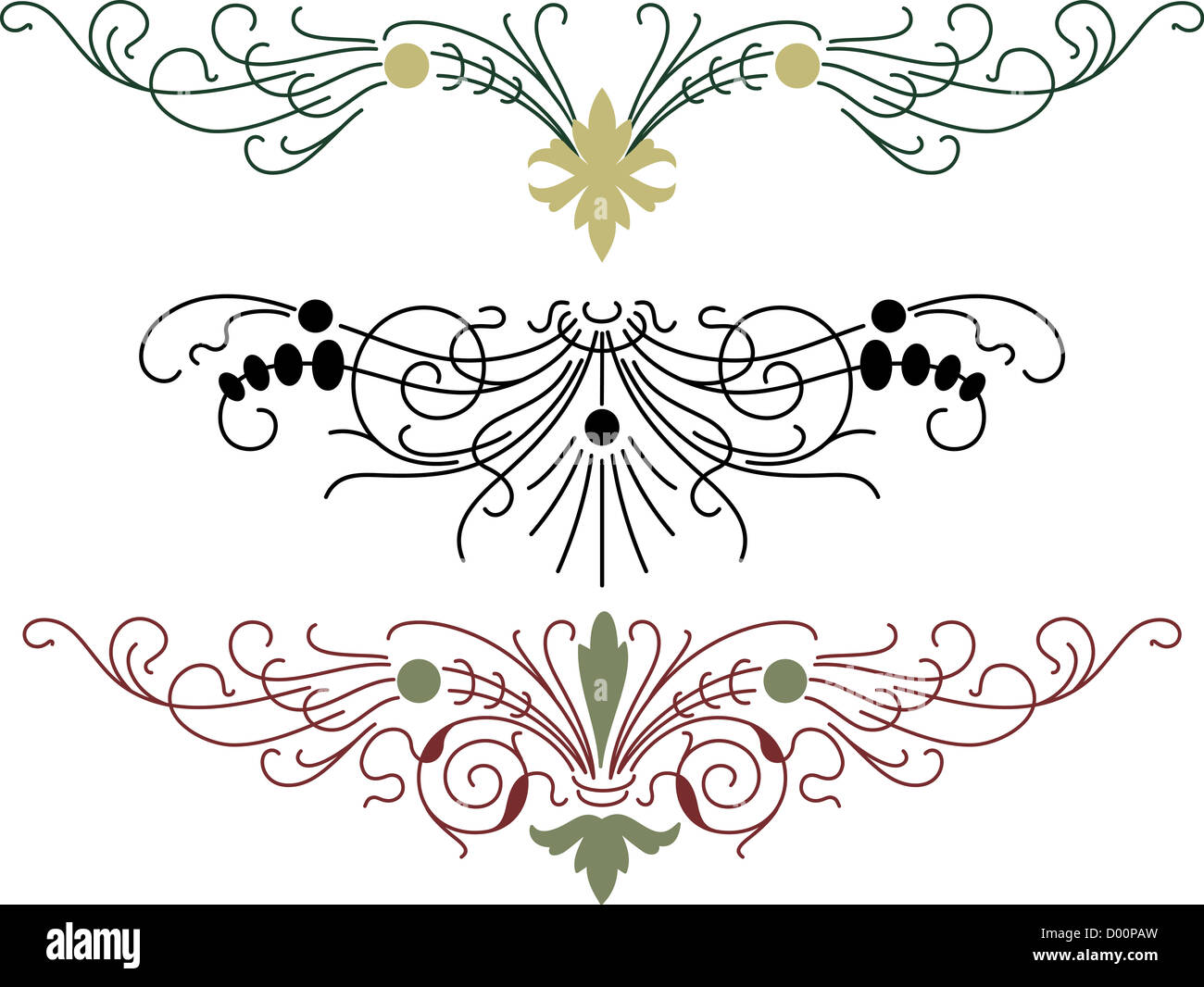 Decorative flourish hi-res stock photography and images - Alamy