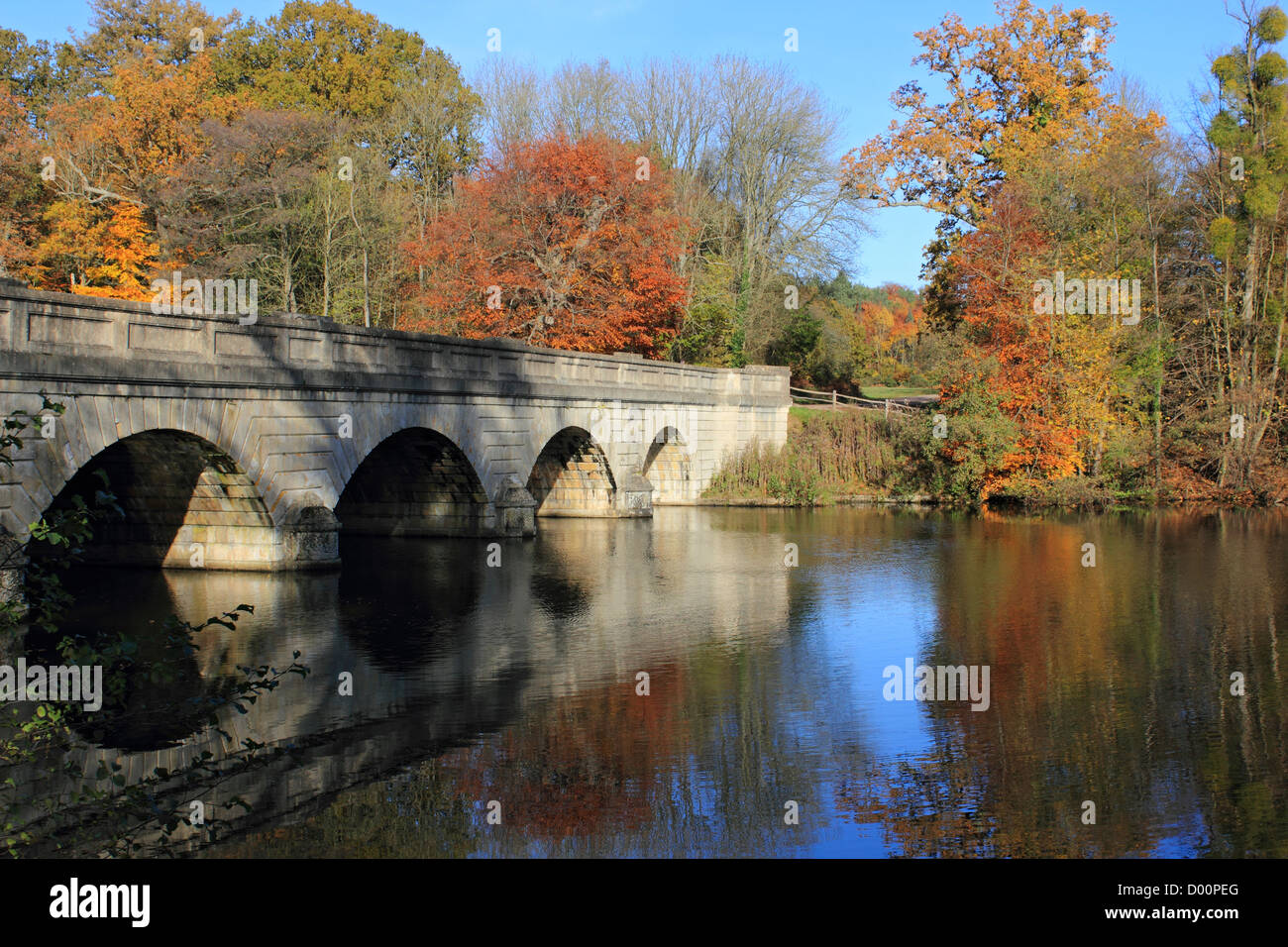 Five Arch Bridge at Virginia Water, Surrey, England, UK Stock Photo - Alamy