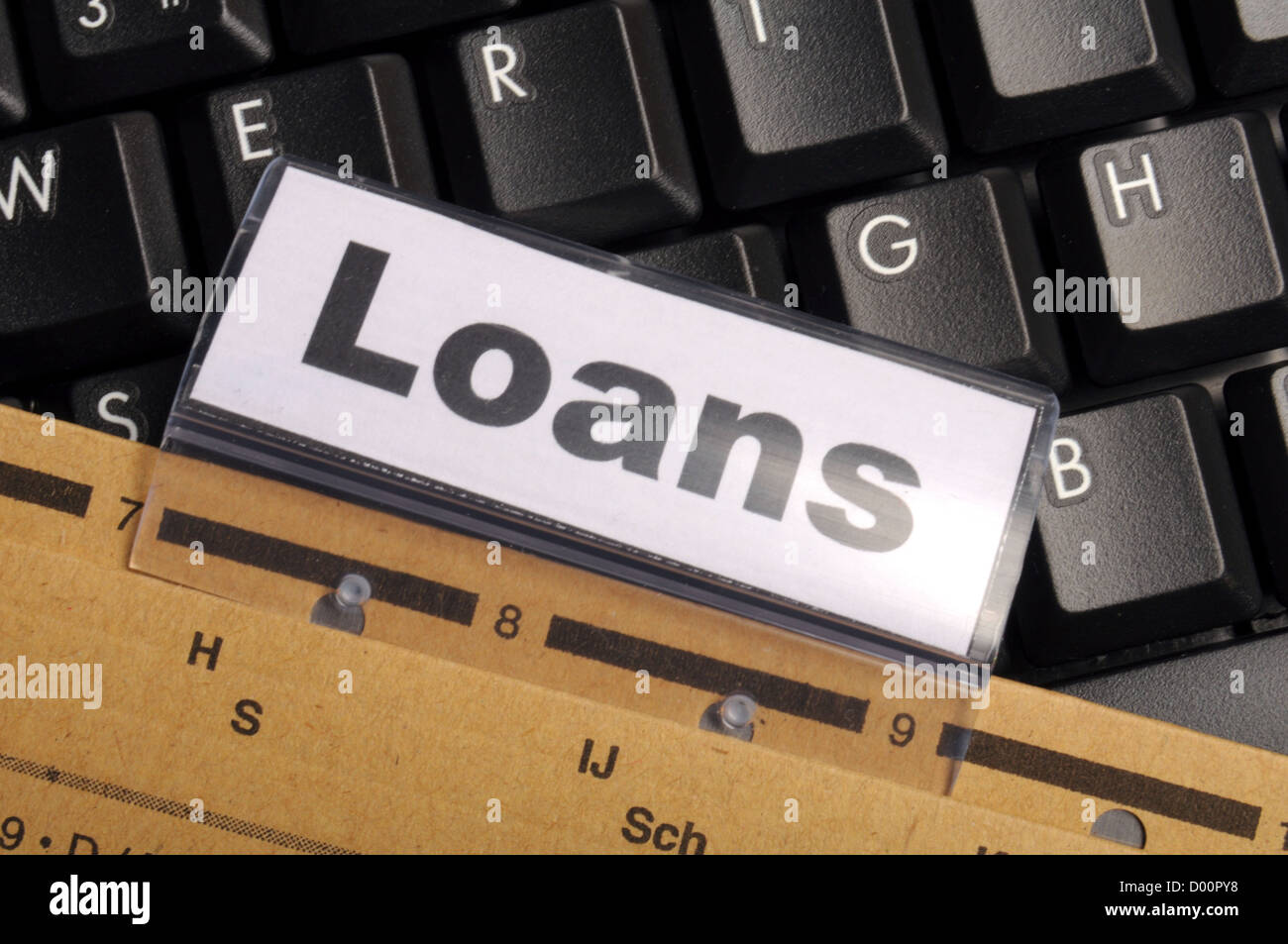 loan application in business folder showing financial investment ...