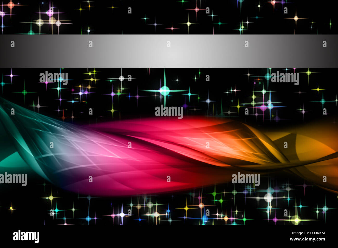 Fantastic Christmas wave design with glowing stars Stock Photo - Alamy