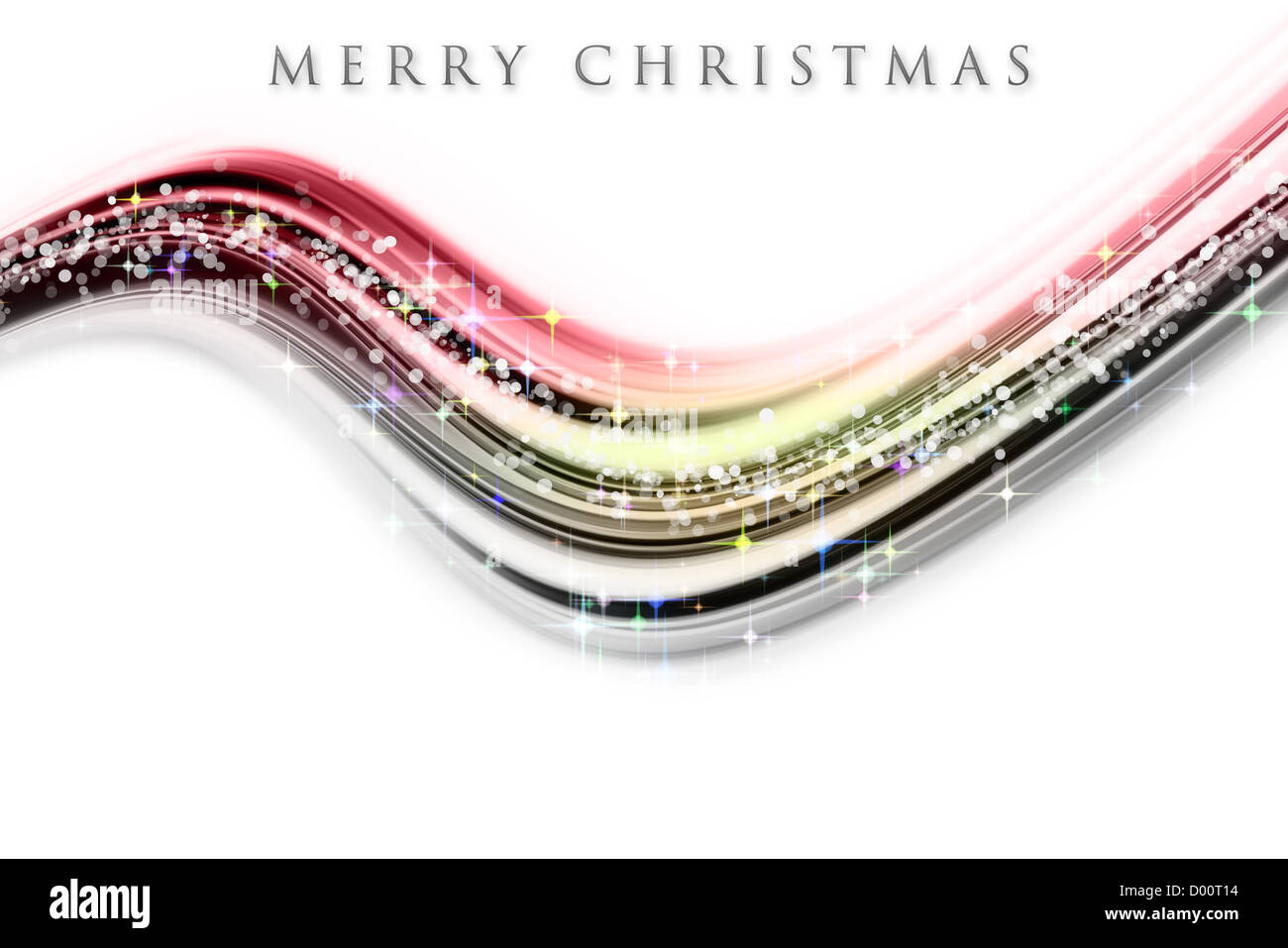 Fantastic Christmas wave design with snowflakes and glowing stars Stock ...