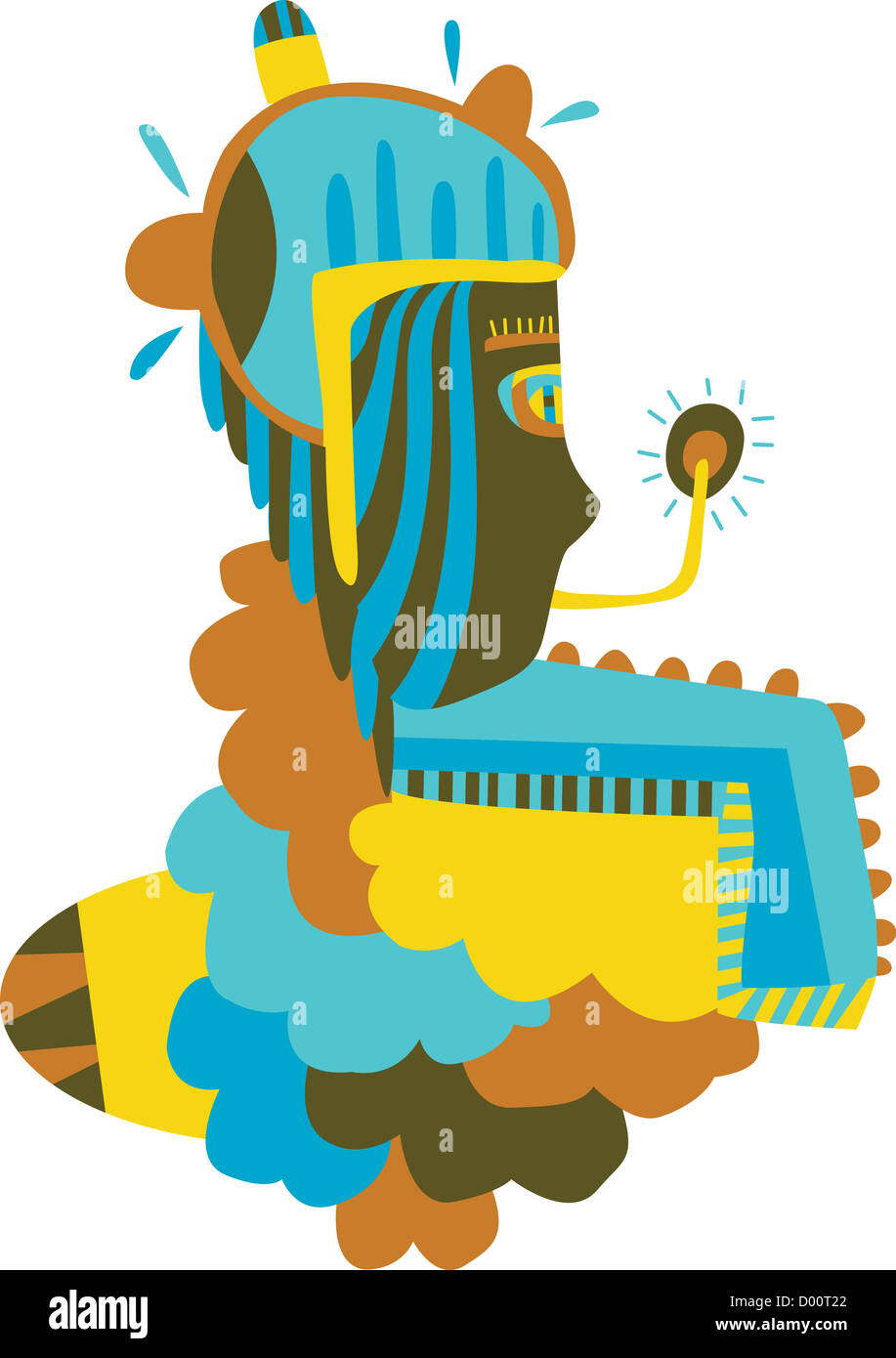 A colorful creature brainstorming Stock Photo - Alamy