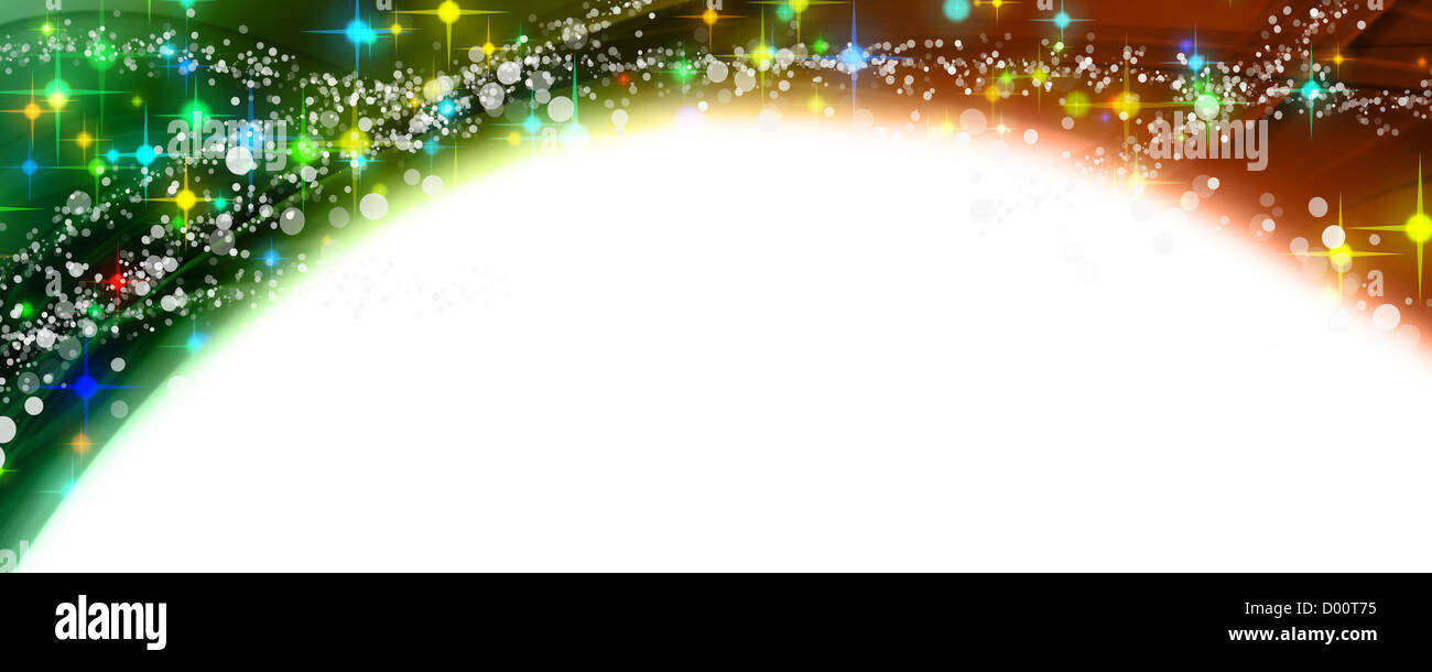 Fantastic Christmas wave design with snowflakes and glowing stars Stock ...