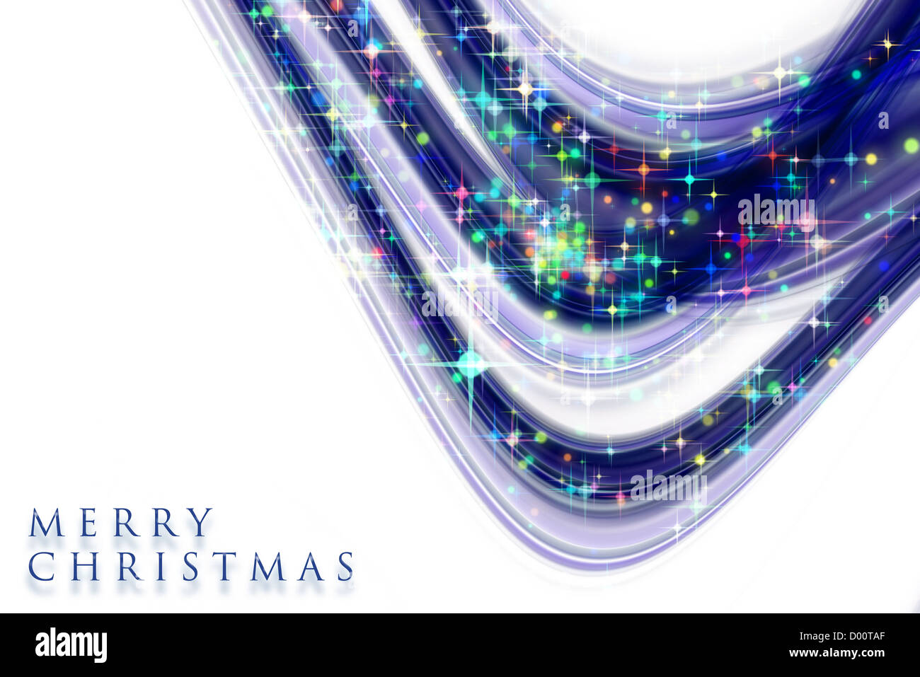 Fantastic Christmas wave design with glowing stars Stock Photo - Alamy