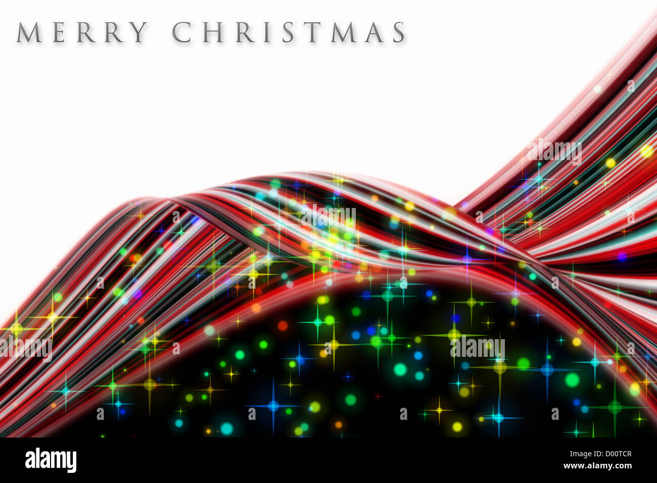 Fantastic Christmas wave design with glowing stars Stock Photo - Alamy