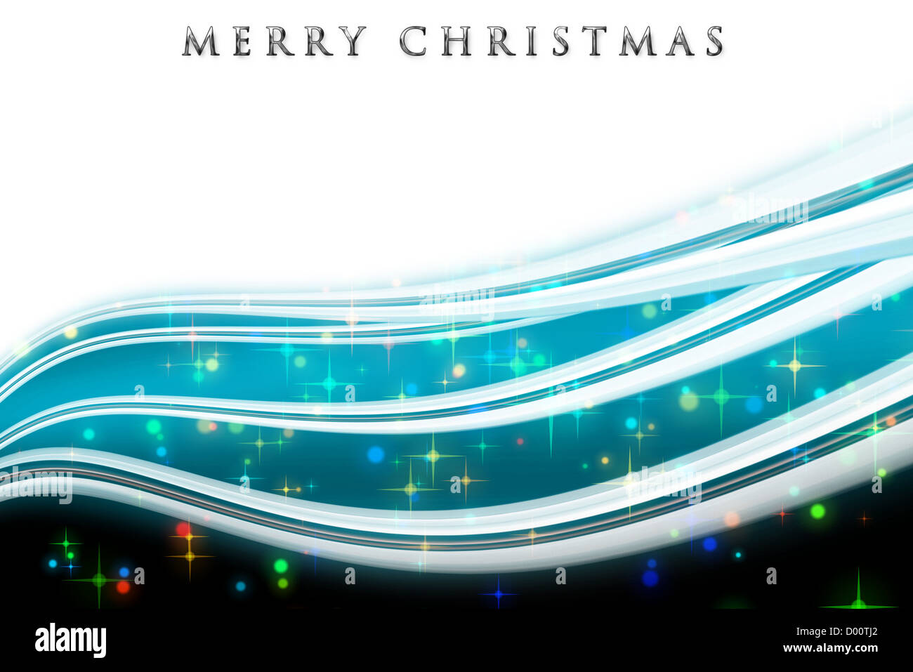 Fantastic Christmas wave design with glowing stars Stock Photo - Alamy