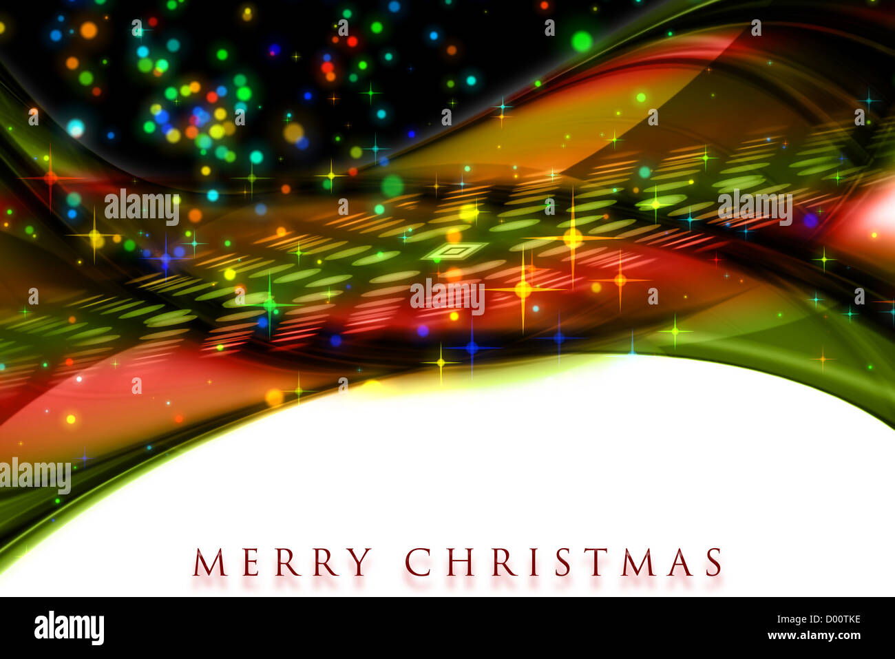 Fantastic Christmas wave design with glowing stars Stock Photo - Alamy