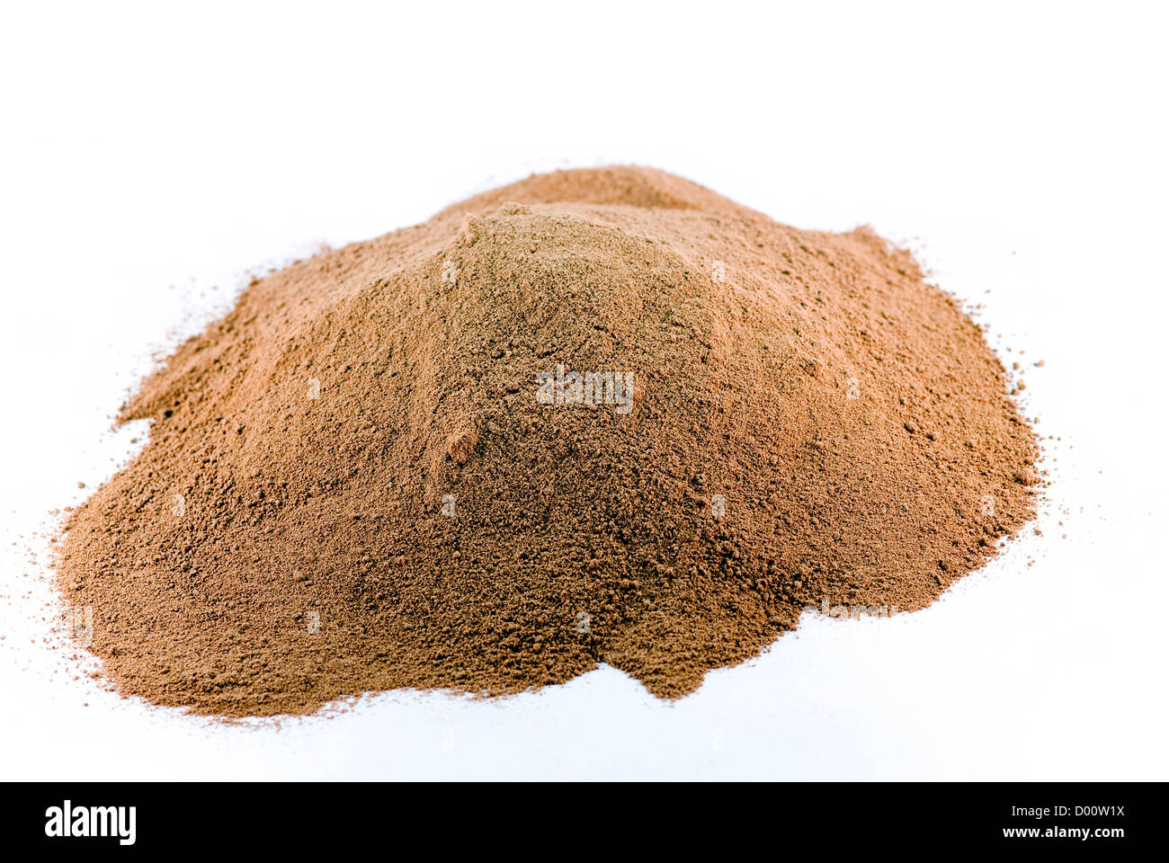 chocolate powder in bulk on white background Stock Photo - Alamy
