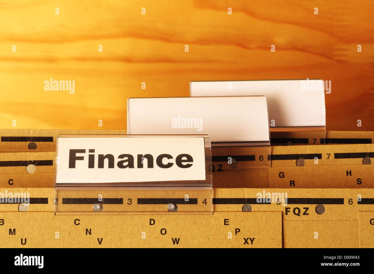 finance on business office folder showing financial success concept ...