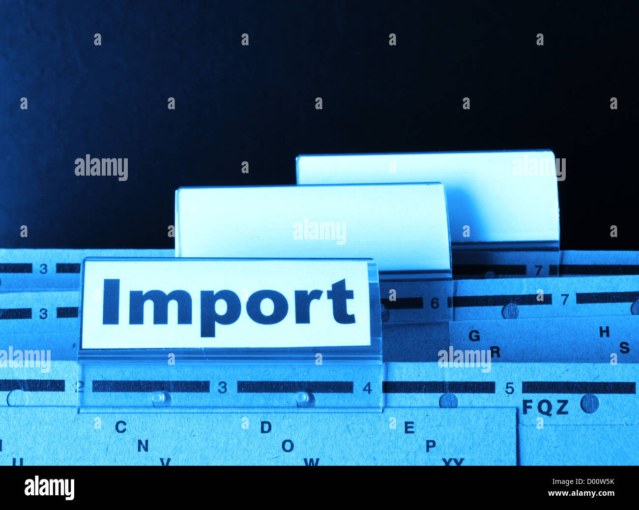 import word on business office folder showing internation trade or ...