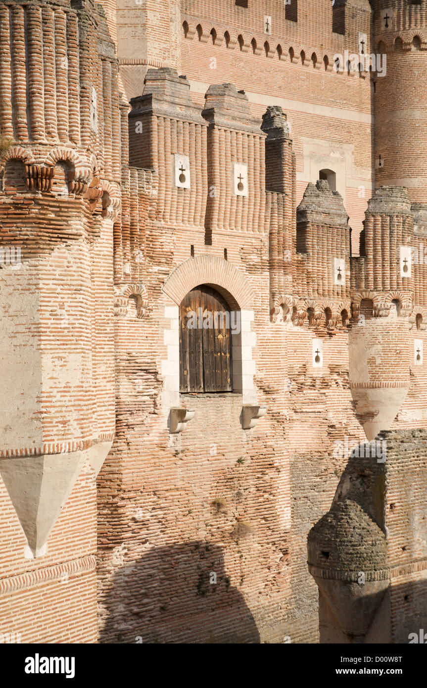 public free access big castle at coca city in spain Stock Photo - Alamy