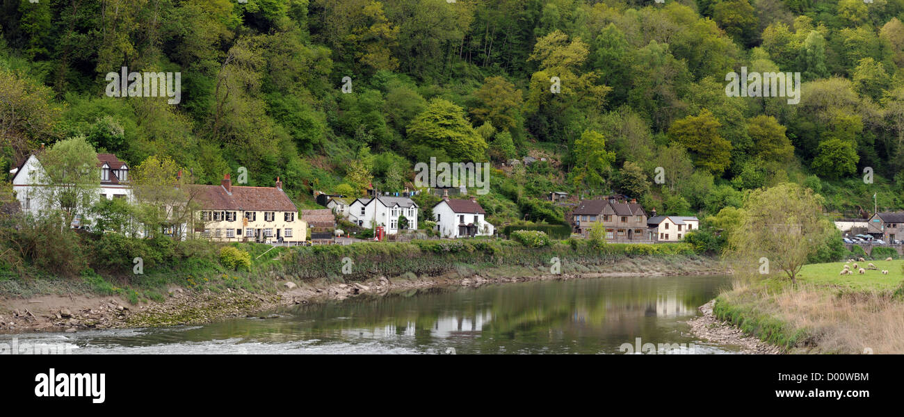 A panoramic image of the village of Tintern in South Wales, U.K Stock ...