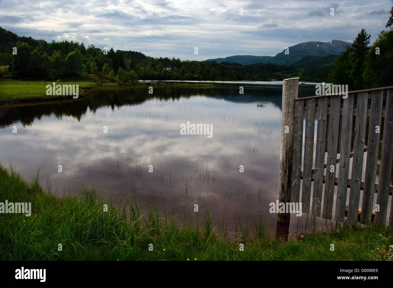 Quiet evening by the water Stock Photo - Alamy