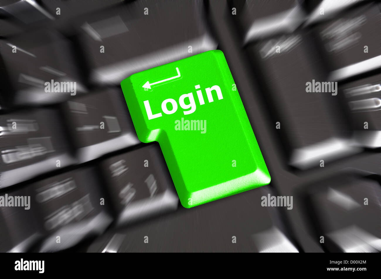 sign in or login concept with key on computer keyboard Stock Photo - Alamy