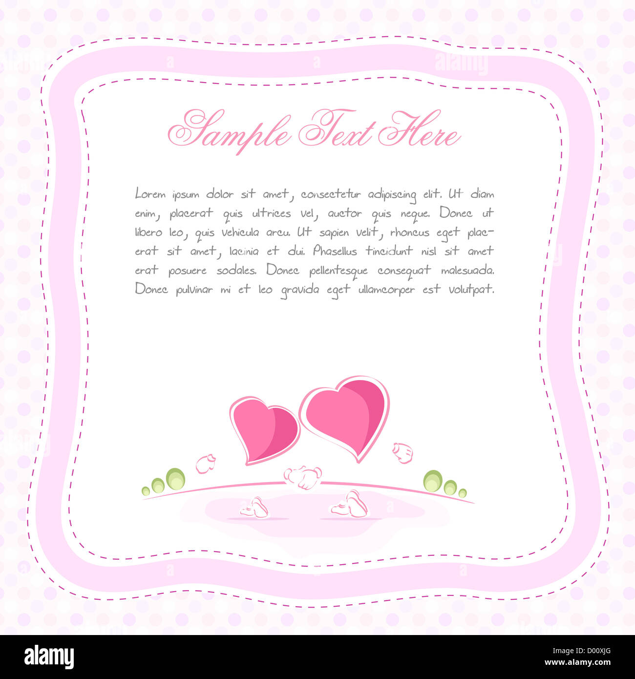 Valentine romantic color card Cut Out Stock Images & Pictures - Alamy