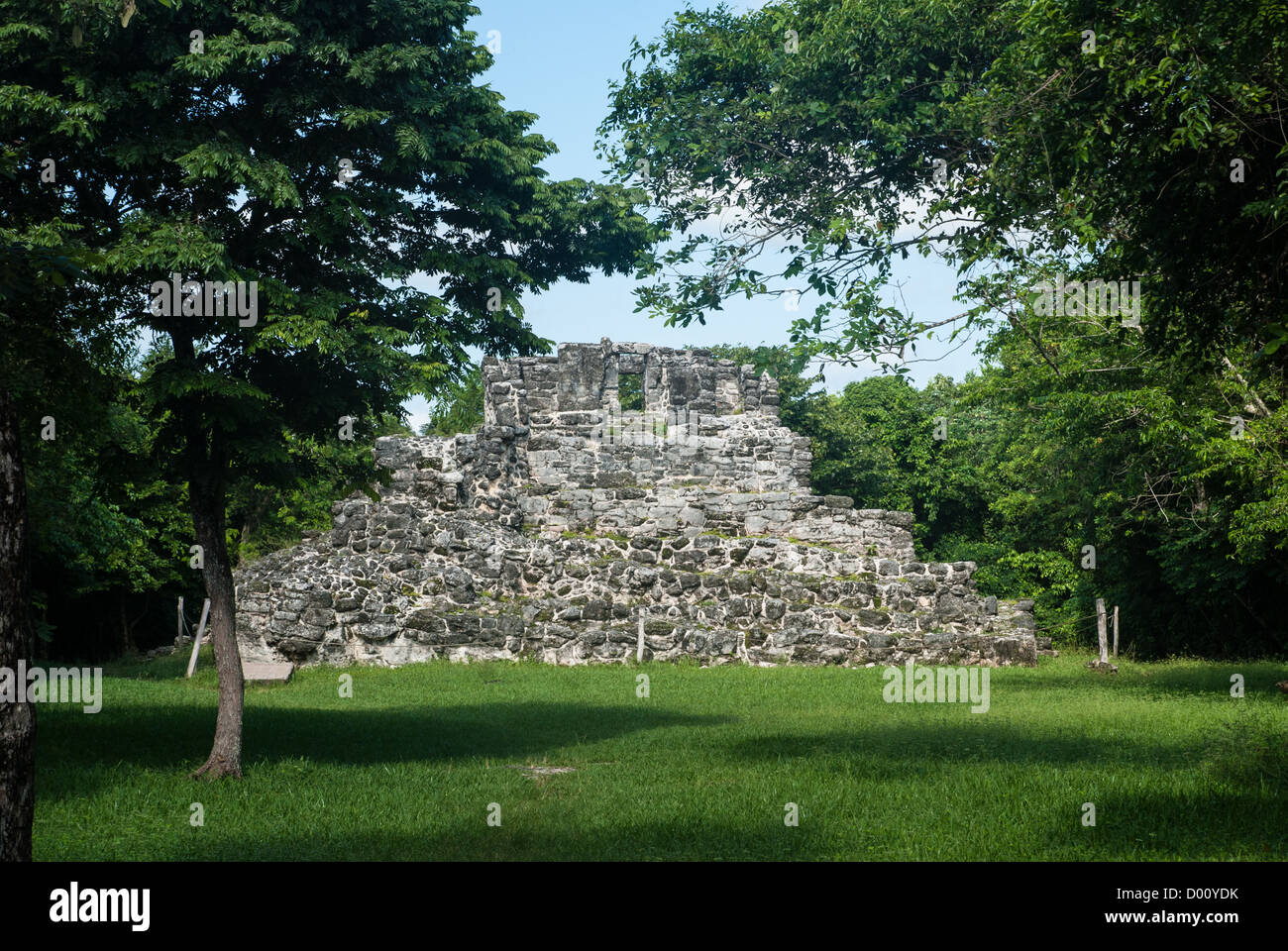 The San Gervasio Mayan ruins on the Mexican island of Cozumel Stock ...