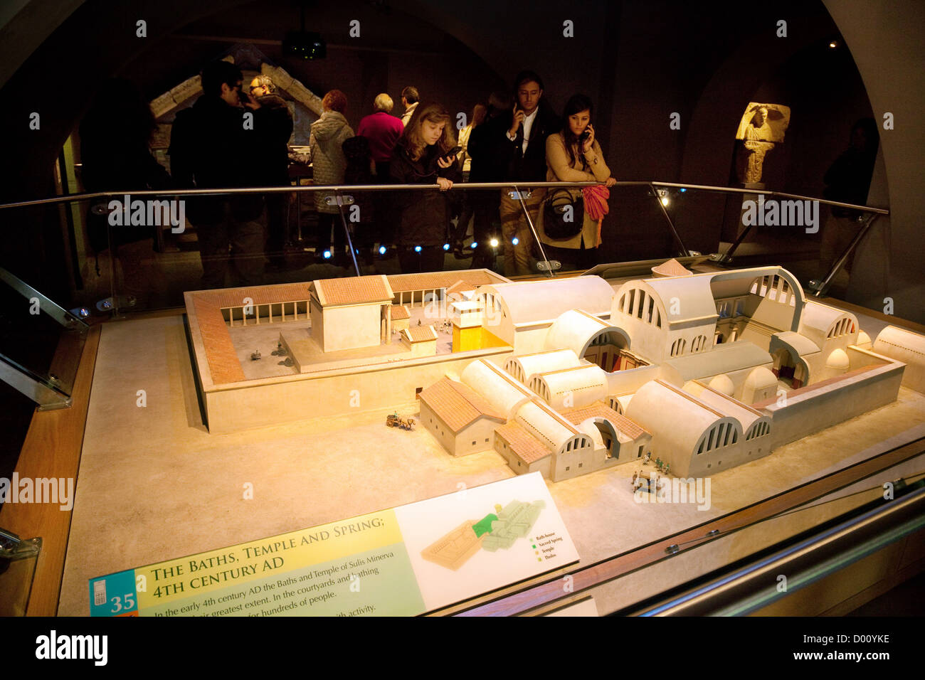 Model roman baths in bath hi-res stock photography and images - Alamy