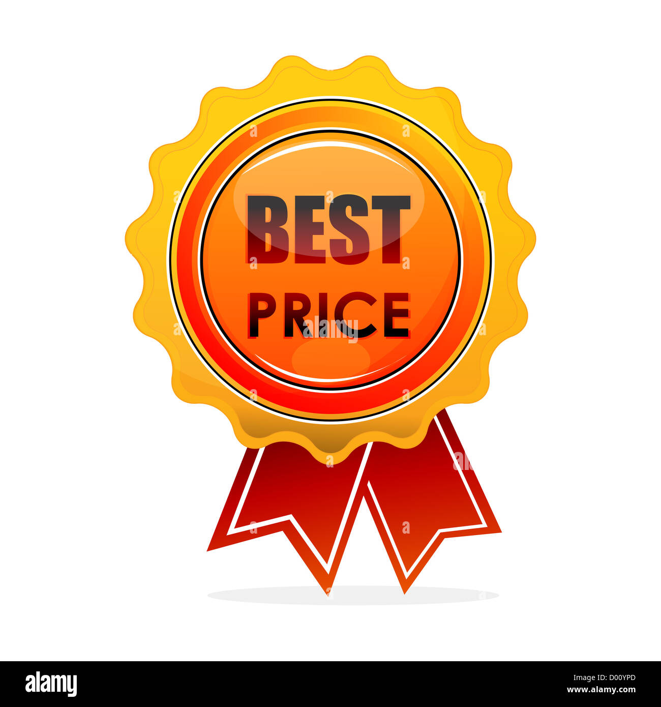 illustration of price tag on white background Stock Photo - Alamy
