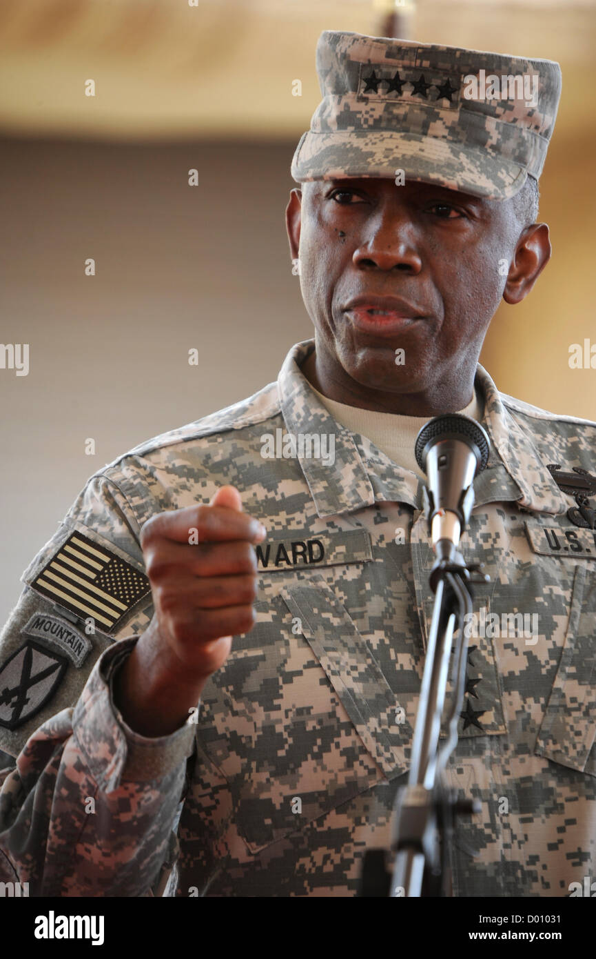 US Army General William Kip Ward, Commander of US Africa Command speaks ...