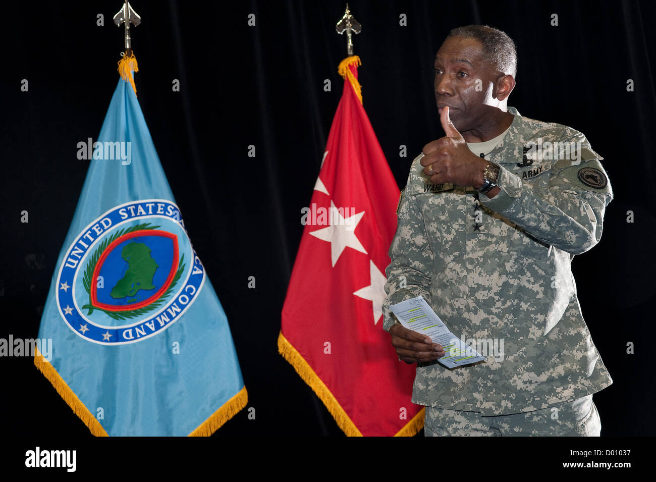 US Army General William Kip Ward, Commander of US Africa Command speaks ...
