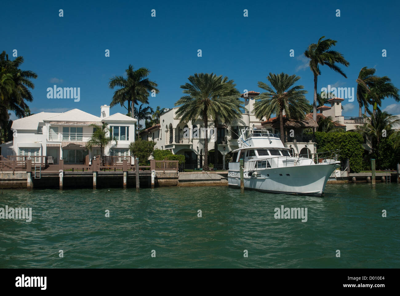 Millionaires Row, Venetian Islands, Miami, Florida, USA Stock Photo - Alamy