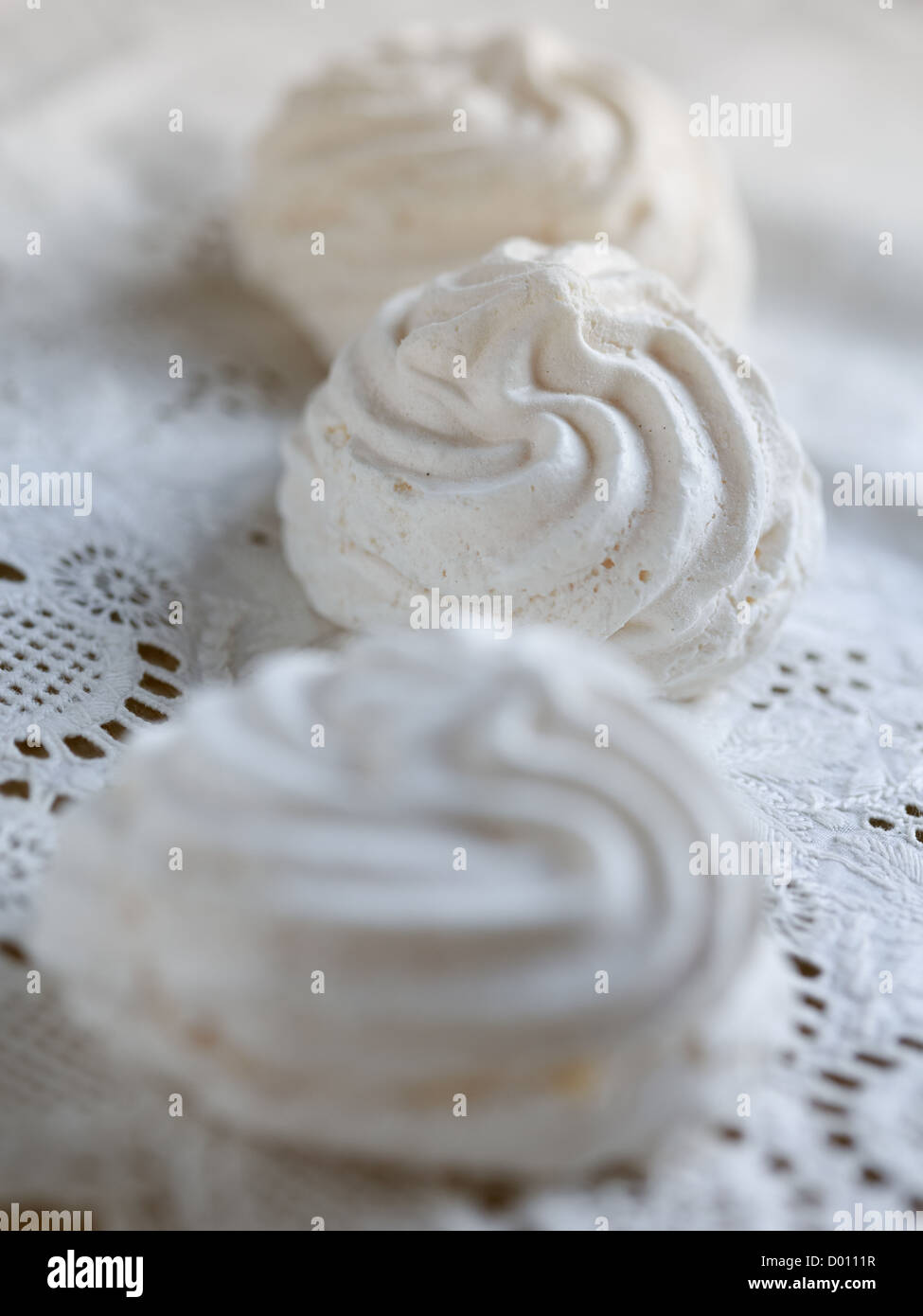 Meringue nests white background hi-res stock photography and images - Alamy